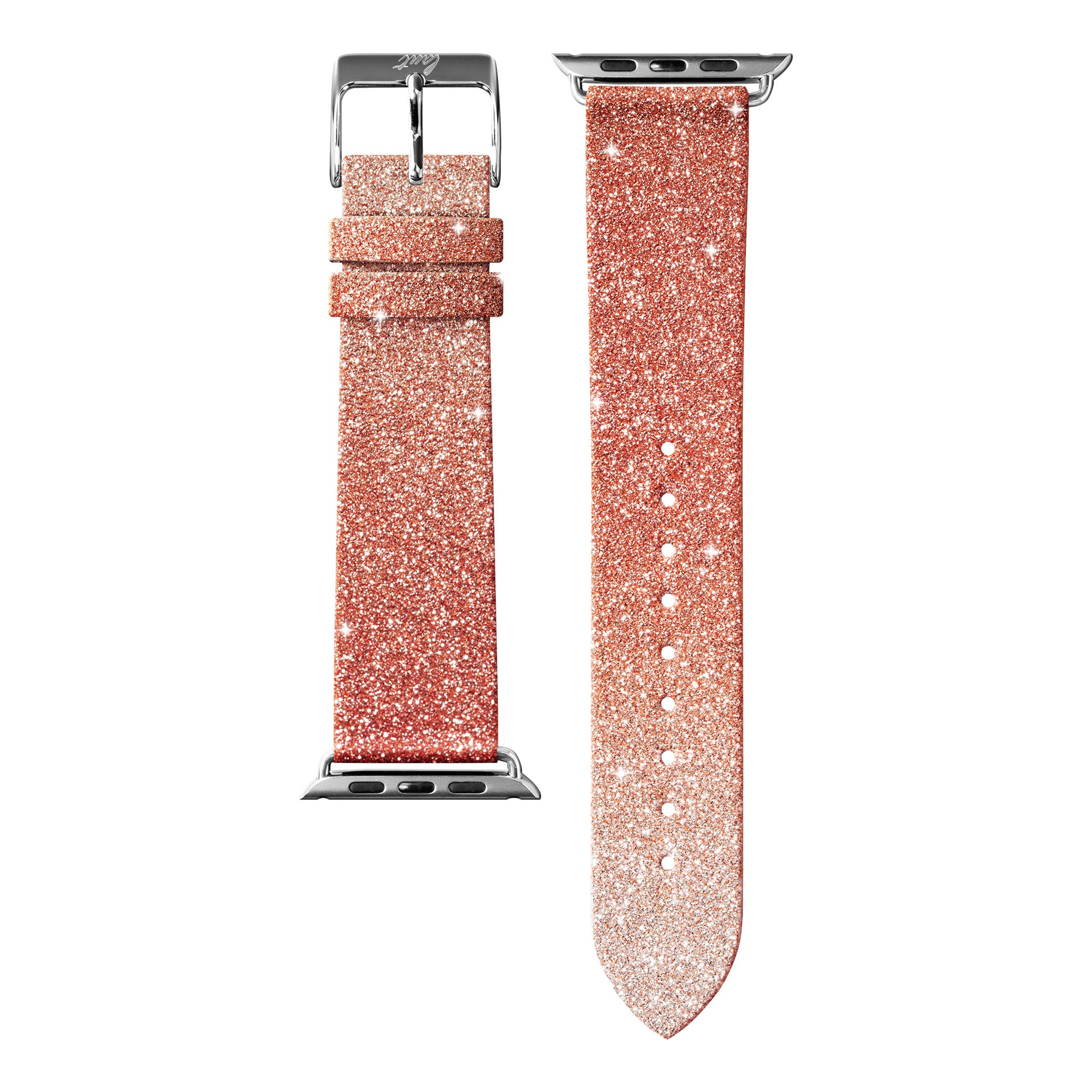 OMBRE SPARKLE Strap for Apple Watch Series 5 | Glitter Genuine Leather ...